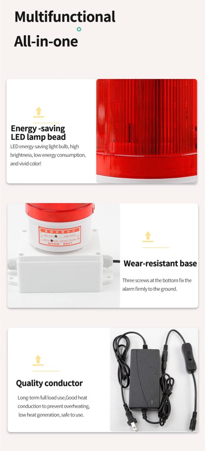 LED Rotating Warning Light LTE-1101J | SNTOOM